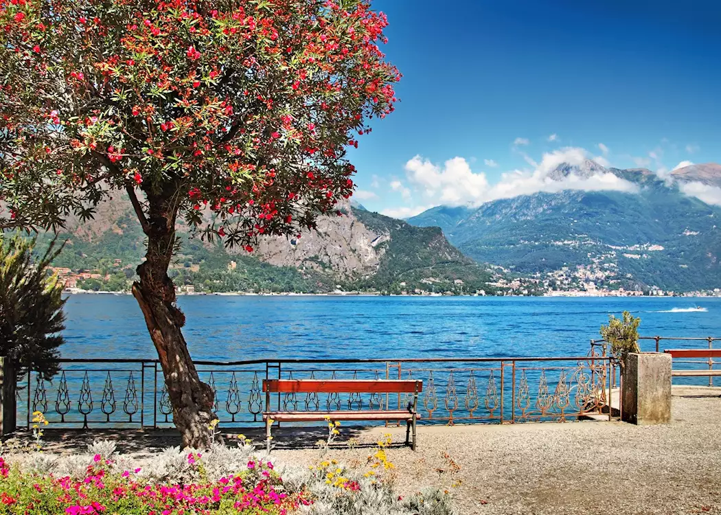 Wallpaper Lake Como Panoramic View Of Lecco On Lake Como, Italy,