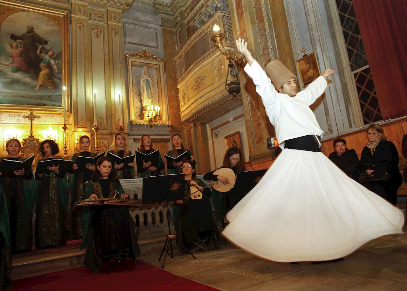 Whirling dervishes at Saruhan Caravanserai | Audley Travel UK