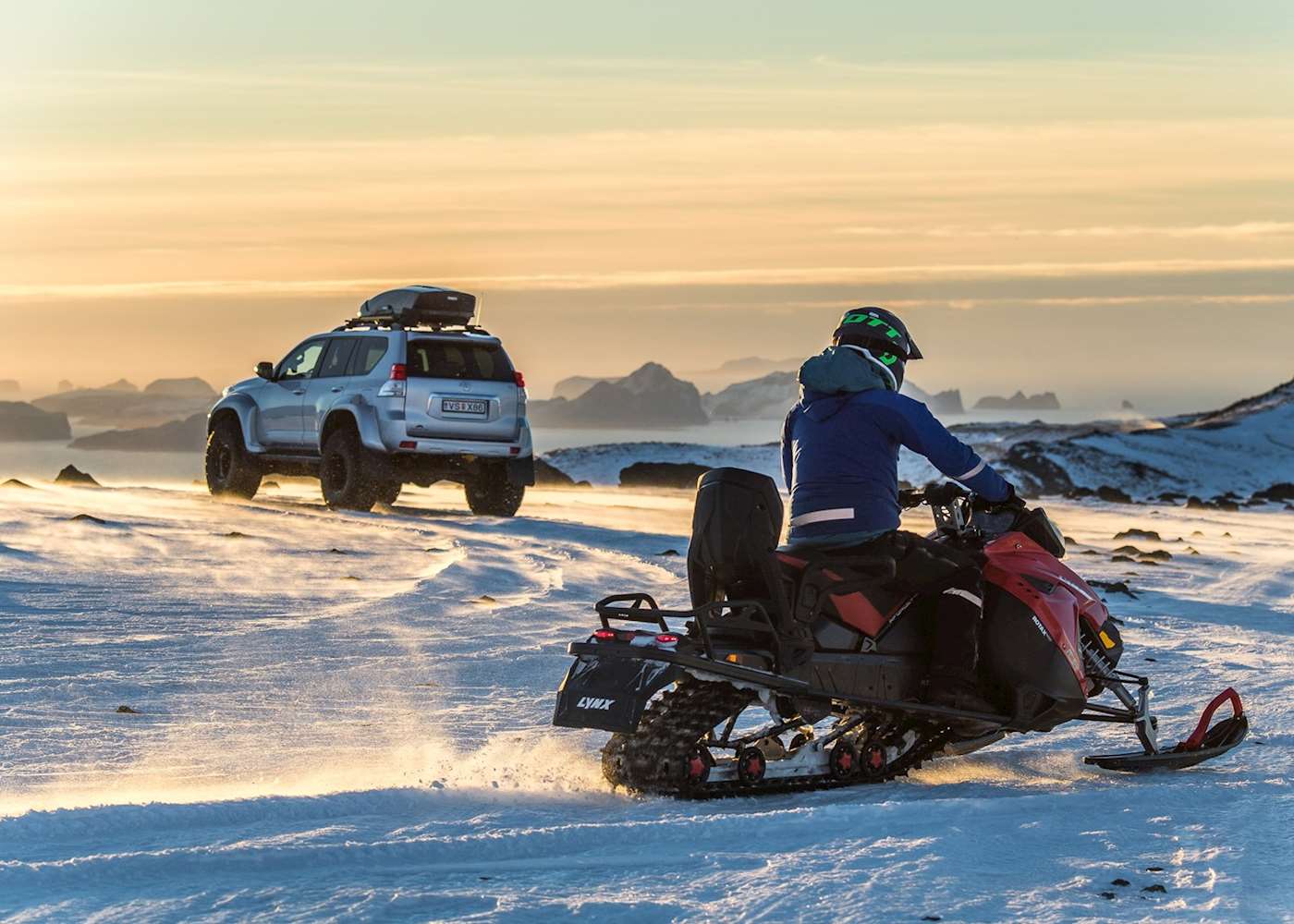 Snowmobiling on Mýrdalsjökull glacier | Audley Travel US