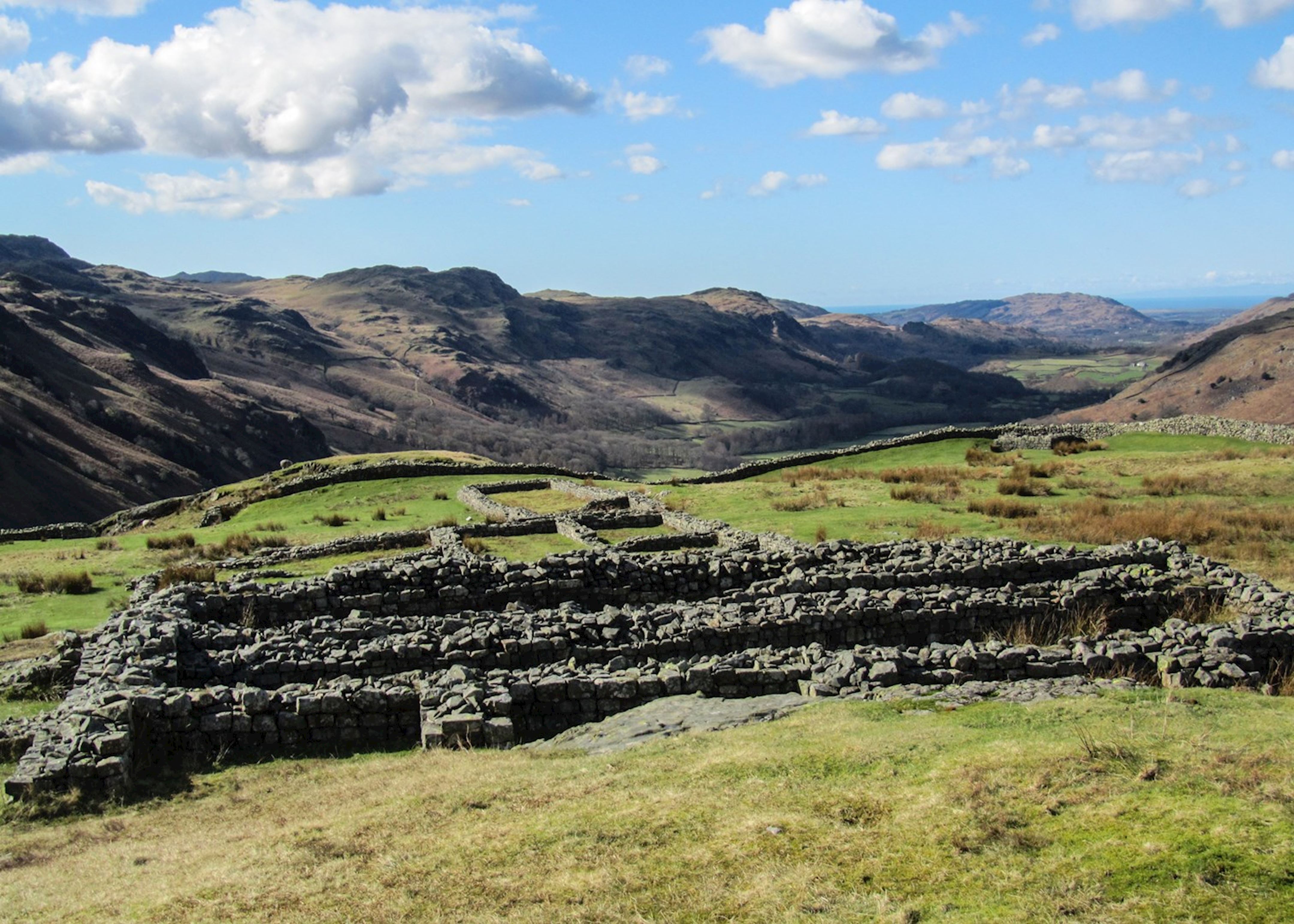 Hardknott Roman Fort, Ravenglass & Eskdale Railway and Muncaster Castle ...